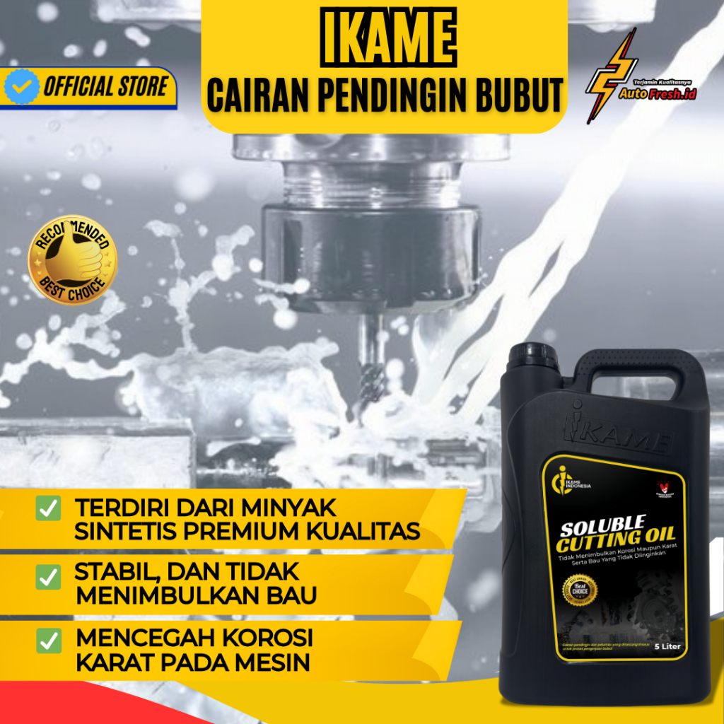 Jual Bromus / Solube cutting oil 5L merek IKAME ORIGINAL 100%/ cutting ...