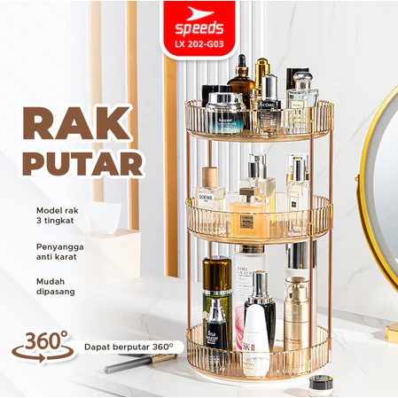 Jual SPEEDS Rak Putar 360 Derajat Rak Kosmetik Susun Ringkas Dapur ...