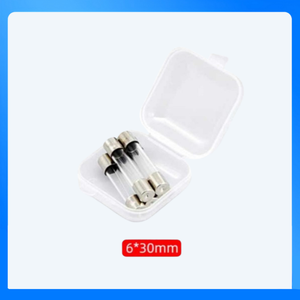 Jual Sekring Bening Kaca Fuse Besar Pendek 6x30mm 5A 10A 15A 20A 25A ...