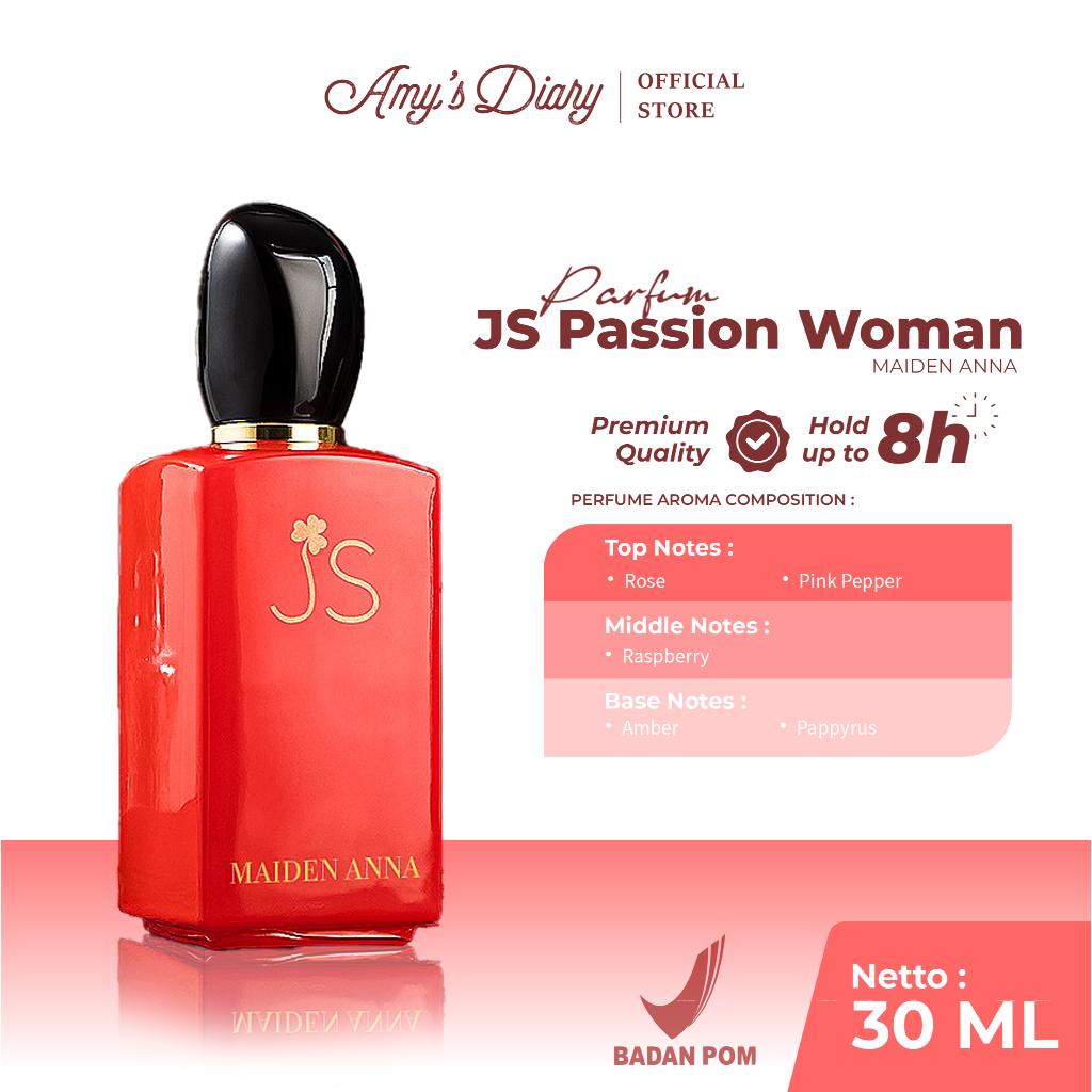 Jual Amy's Diary Eau De Parfume Maiden Anna JS Passion Woman Vaporisateur Natural Spray 30ML ...