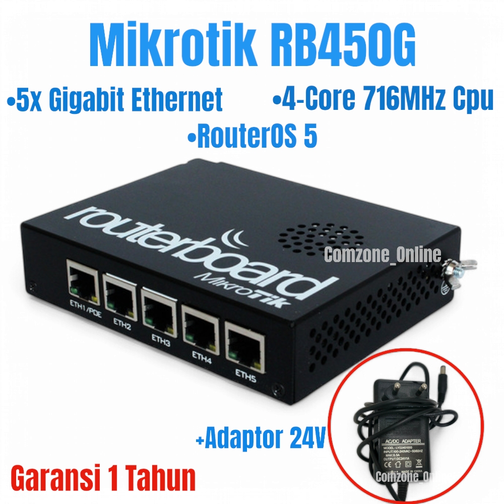 Jual Routerboard Mikrotik RB450Gx4 rb1 | Shopee Indonesia