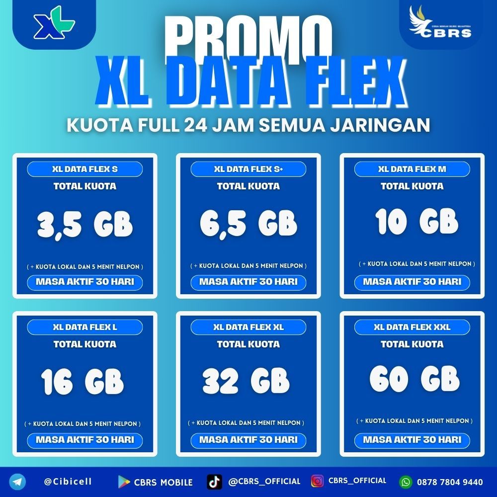 Jual Paket data Xl data flex Semua zona murah proses sangat cepat ...