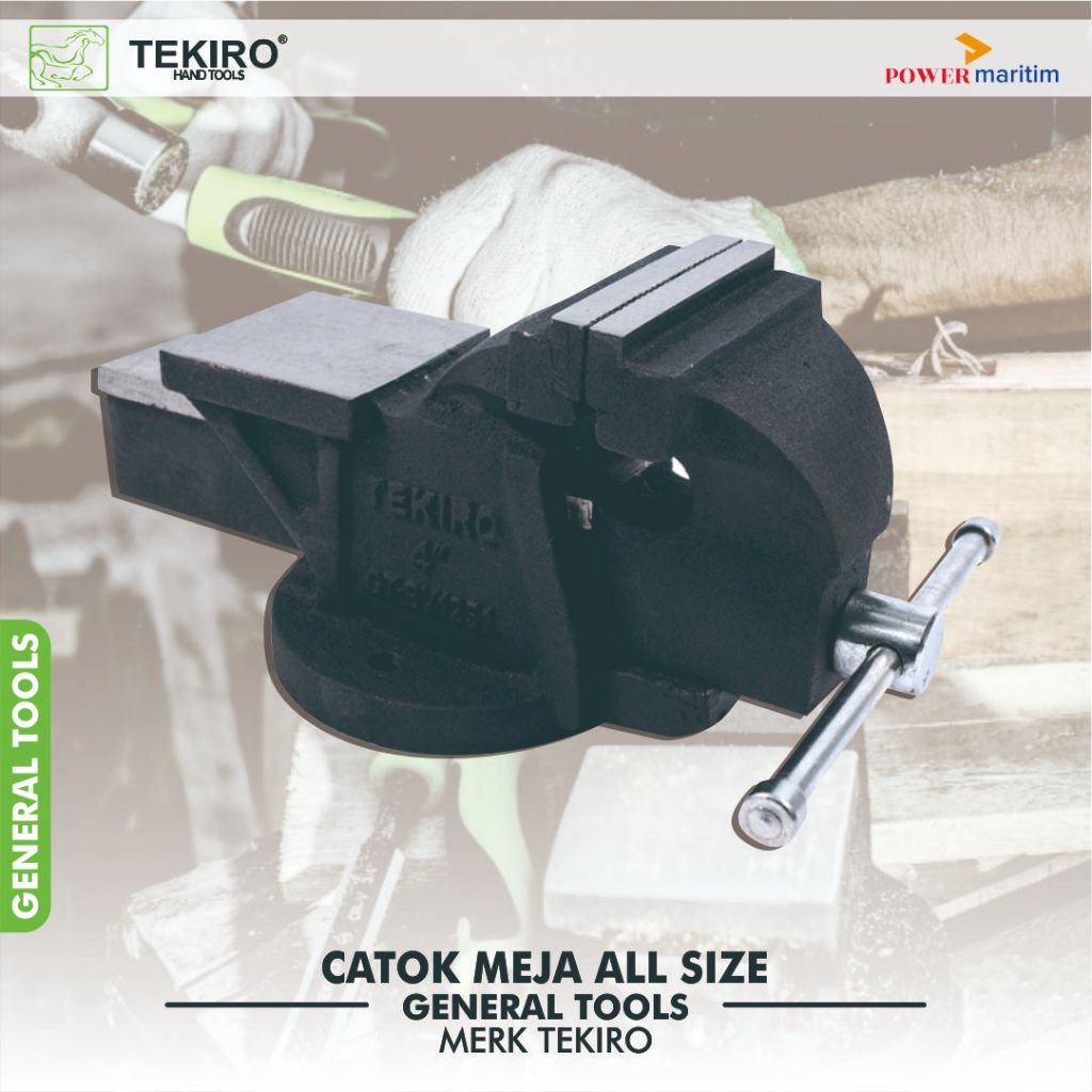 Jual Catok Meja Ragum Merk Tekiro Bench Vise Steel Body Catok Paron 3 4 ...