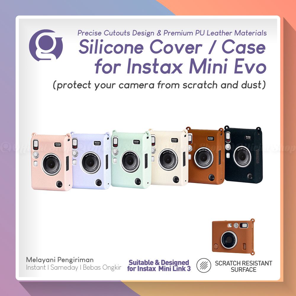 Jual Case Cover for Fujifilm Instax EVO Rubber Soft Silicone Casing ...