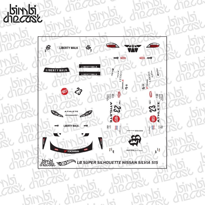 Jual Decal Hotwheels Nissan Silvia S15 LBWK Osaka Auto Messe 2025 ...