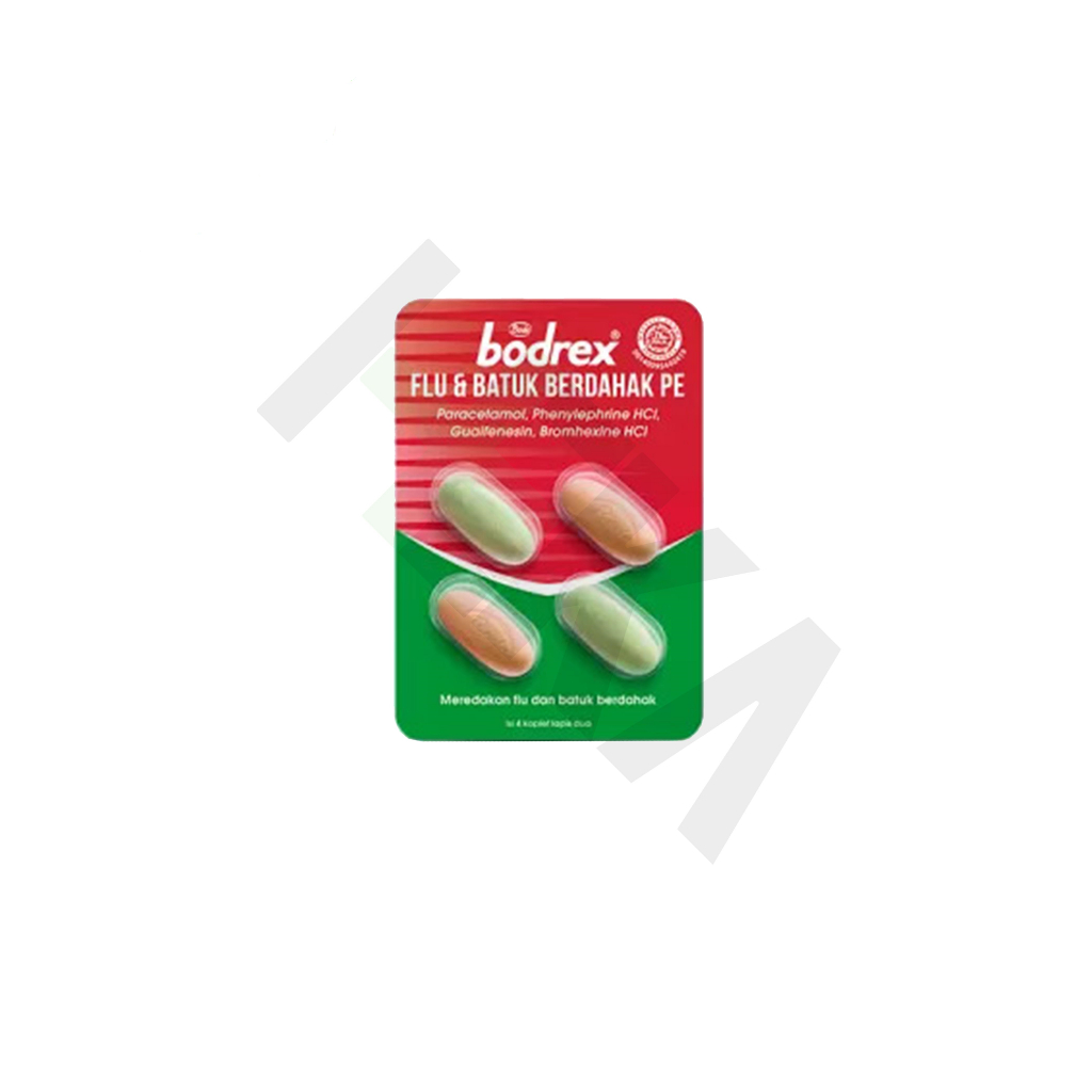 Jual Bodrex Flu dan Batuk Berdahak Strip isi 4 Tablet [Majapahit ...