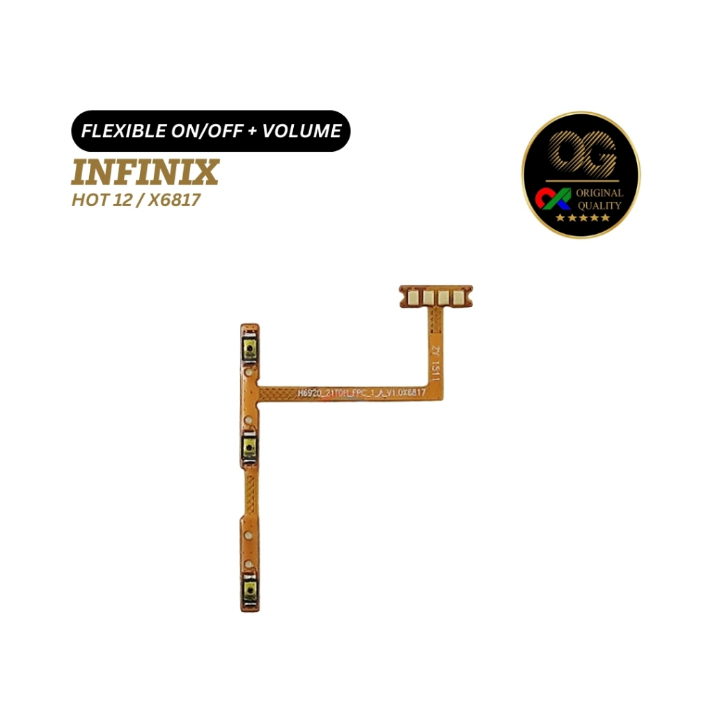 Jual FLEXIBLE ON / OFF + VOLUME INFINIX HOT 12 / X6817 | Shopee Indonesia