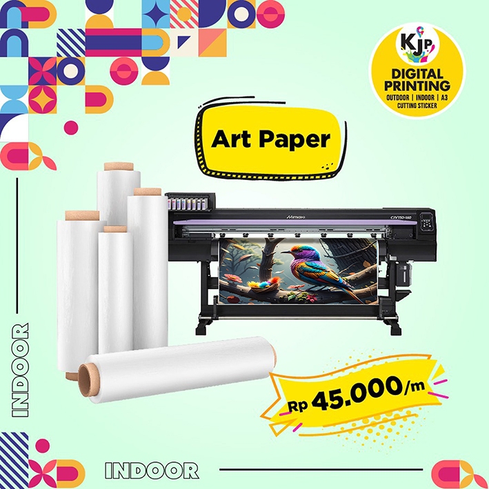 Jual KJP CETAK POSTER BAHAN ART PAPER / ART CARTON METERAN INDOOR ...
