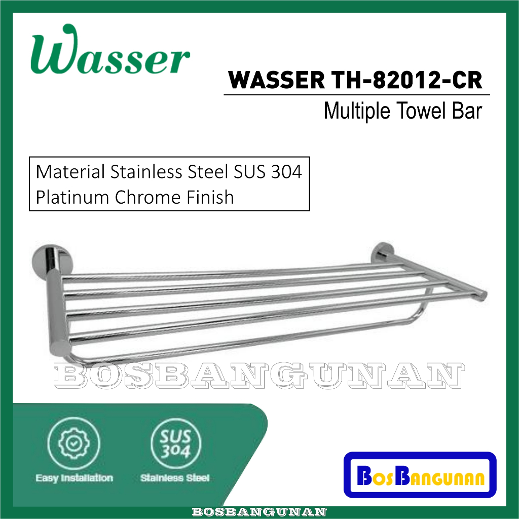 Jual Rak Handuk Multiple Towel Bar WASSER TH-82012-CR / Gantungan Kamar ...