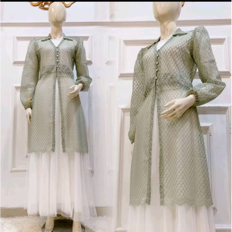 Jual SEVSNA outer brokat/ lebaran/ kondangan outfit lebaran 2025 ...