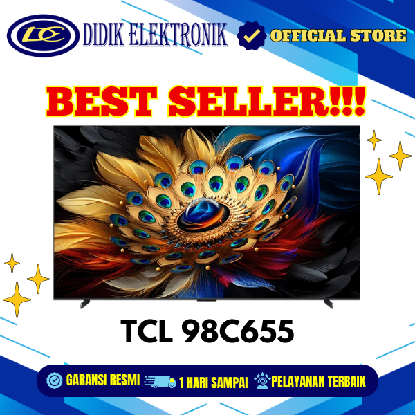 Jual TCL 98C655 Tv QLED Pro 98 Inch Google Tv Uhd 4K Dolby Atmos ...