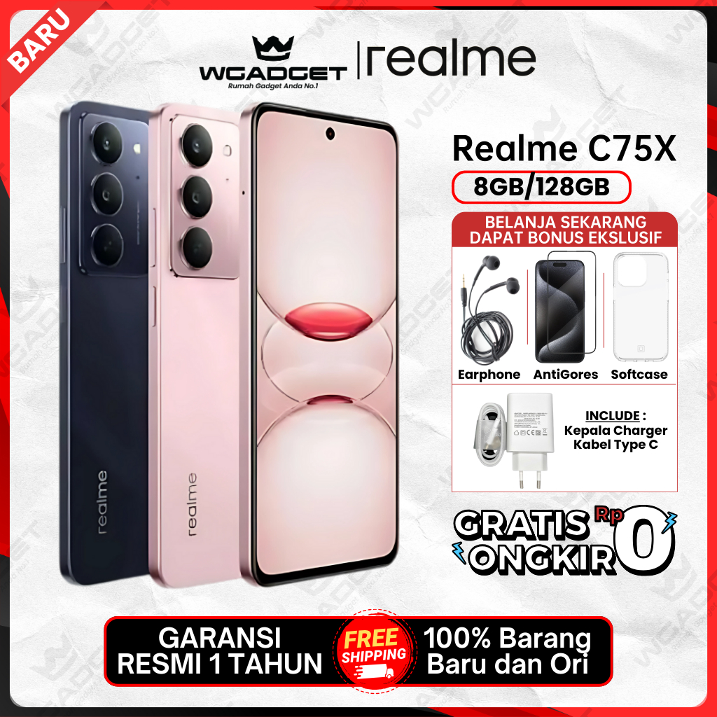Jual Realme C75x NFC [8/128GB] Garansi Resmi 1 Tahun | Shopee Indonesia