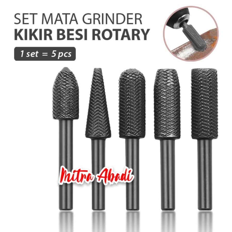 Jual Set Kikir Besi Putar Rotary Mata Grinder / Rotary Steel File ...