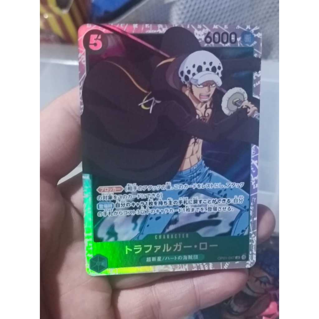 Jual One Piece TCG Japan OP01-047 Trafalgar Law SR Super Rare Card Game | Shopee Indonesia