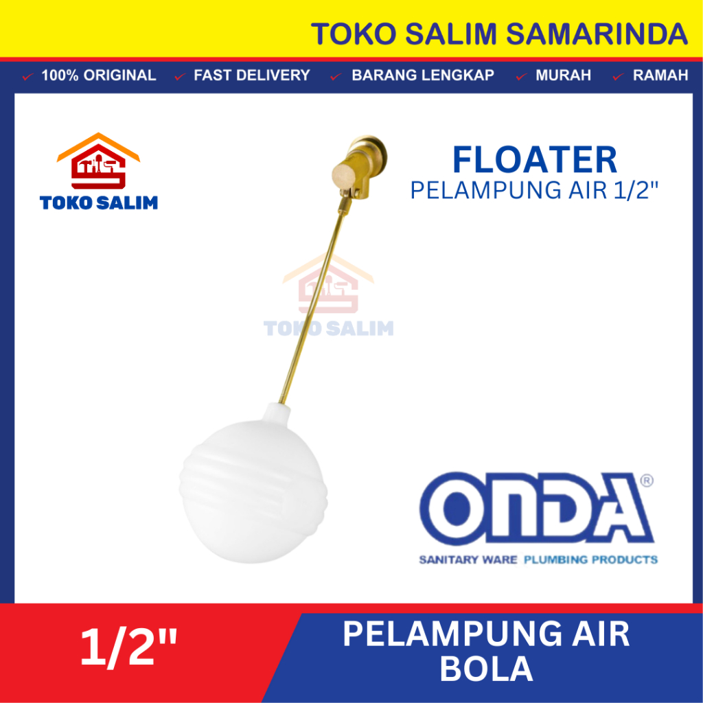 Jual Pelampung Bola / Pelampung Air / Floating Valve Ukuran 1/2 Inch ...