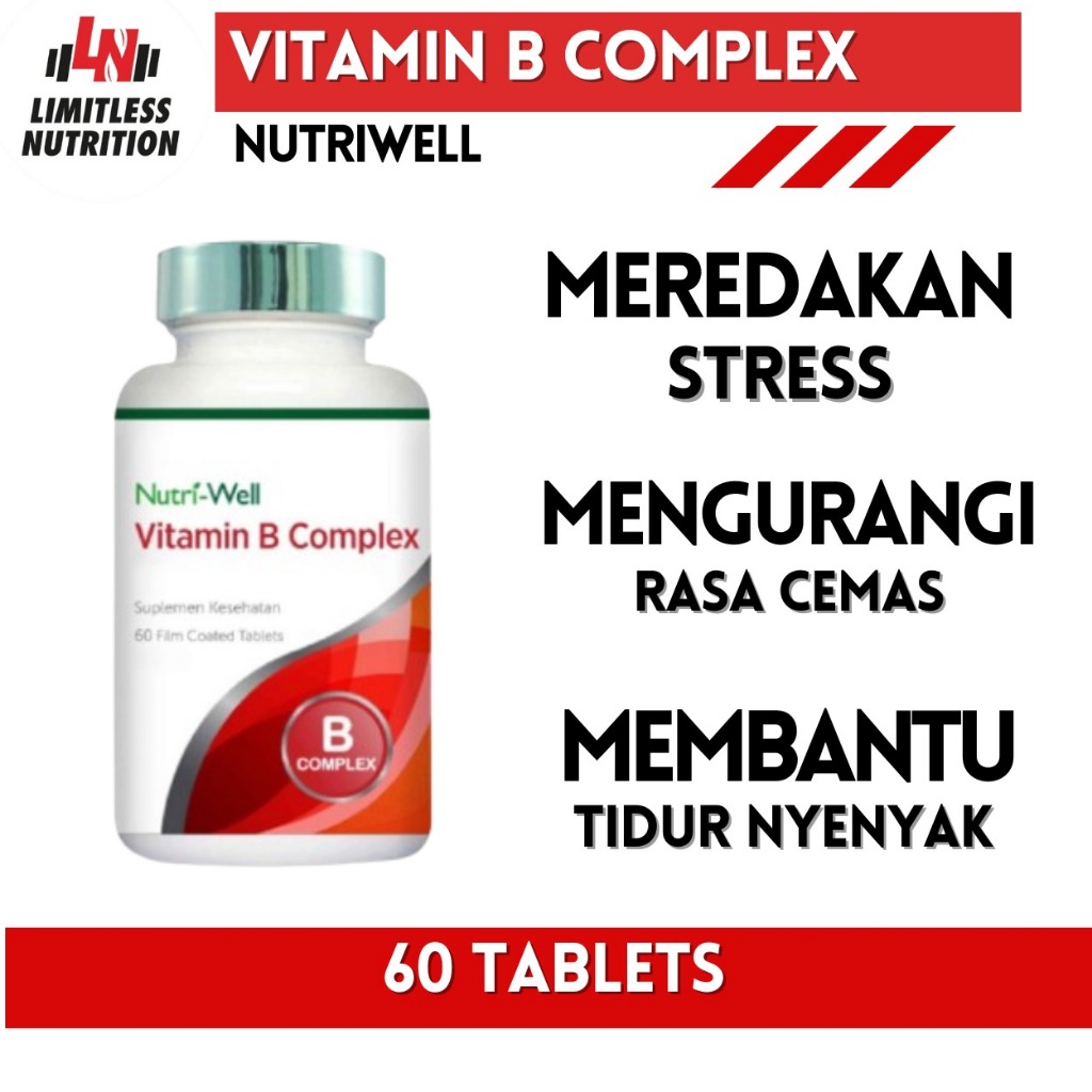 Jual Nutriwell Vitamin B Complex - 60 Tablets | Shopee Indonesia