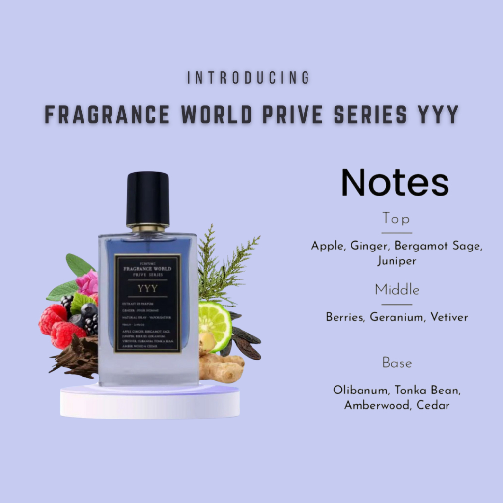 Jual FRAGRANCE WORLD Prive Series YYY Pour Homme Original 100%|Decant ...