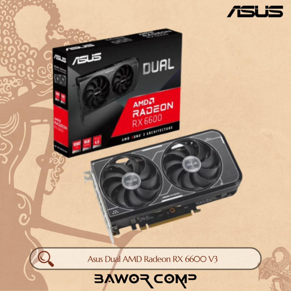 Jual Asus Dual AMD Radeon RX 6600 / RX6600 8GB GDDR6 V3 | Shopee Indonesia