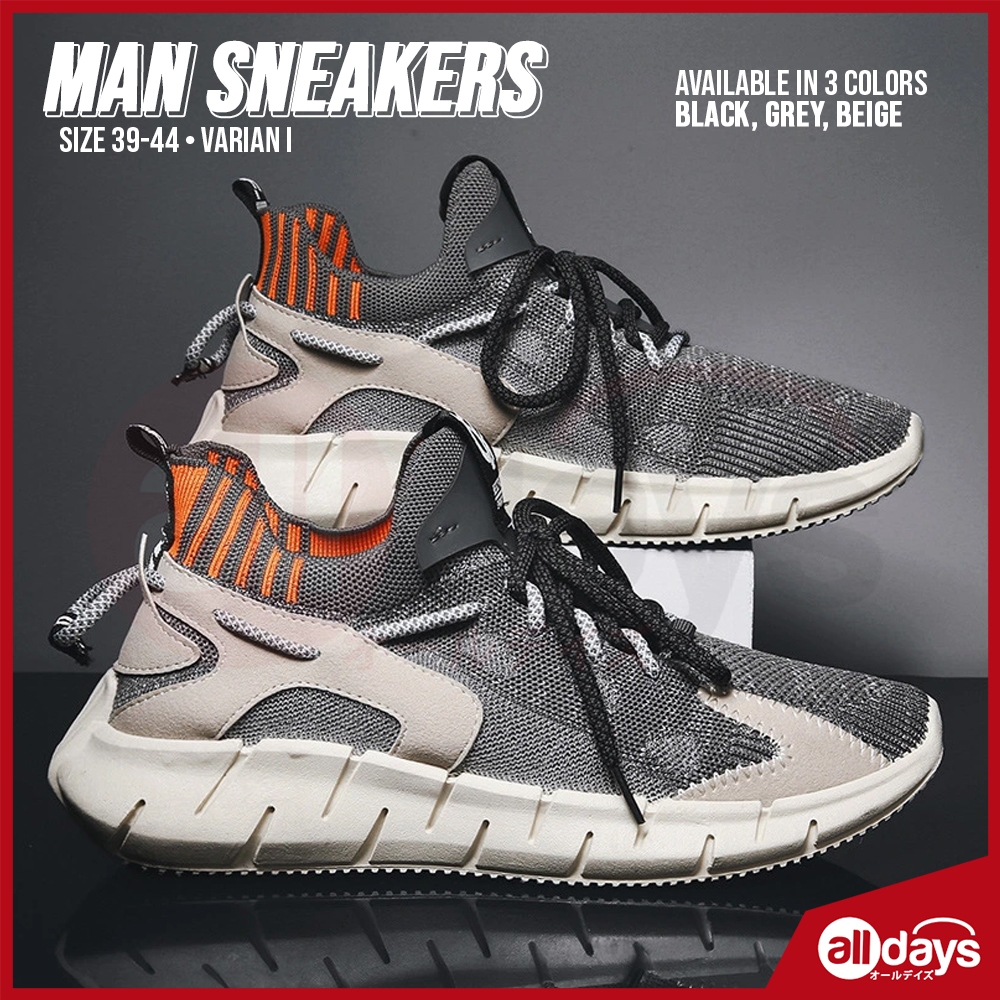 Jual Alldays Sepatu Sneakers Pria / Man Sneakers LOVE Shoes VARIAN I ...