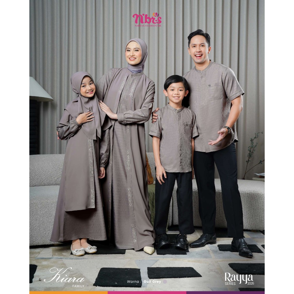 Jual GNT - SARIMBIT NIBRAS 2025 KIARA GULL GREY / RAYYA SERIES GAMIS NIBRAS SERAGAM TERBARU 2025 ...