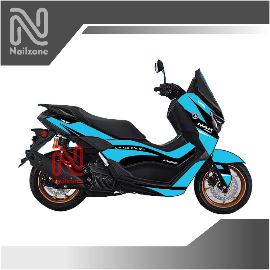 Jual Custom sticker Decal full body YAMAHA NMAX BLUE | Shopee Indonesia