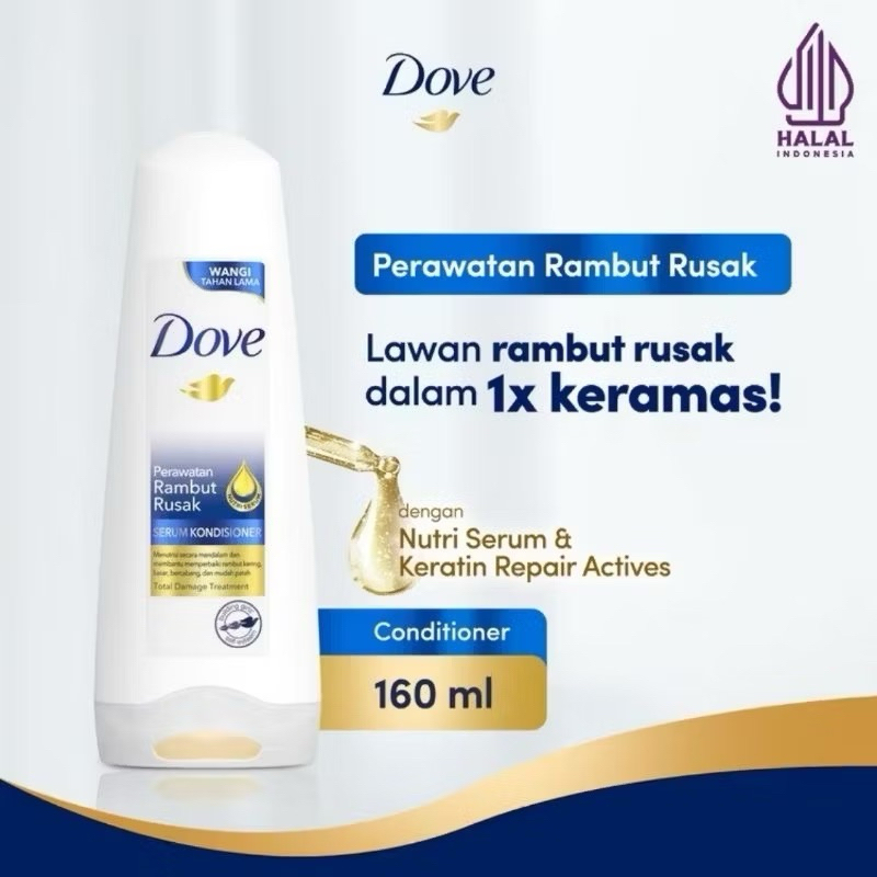 Jual Dove Serum Kondisioner / Shampoo Treatment Rambut Rontok ...