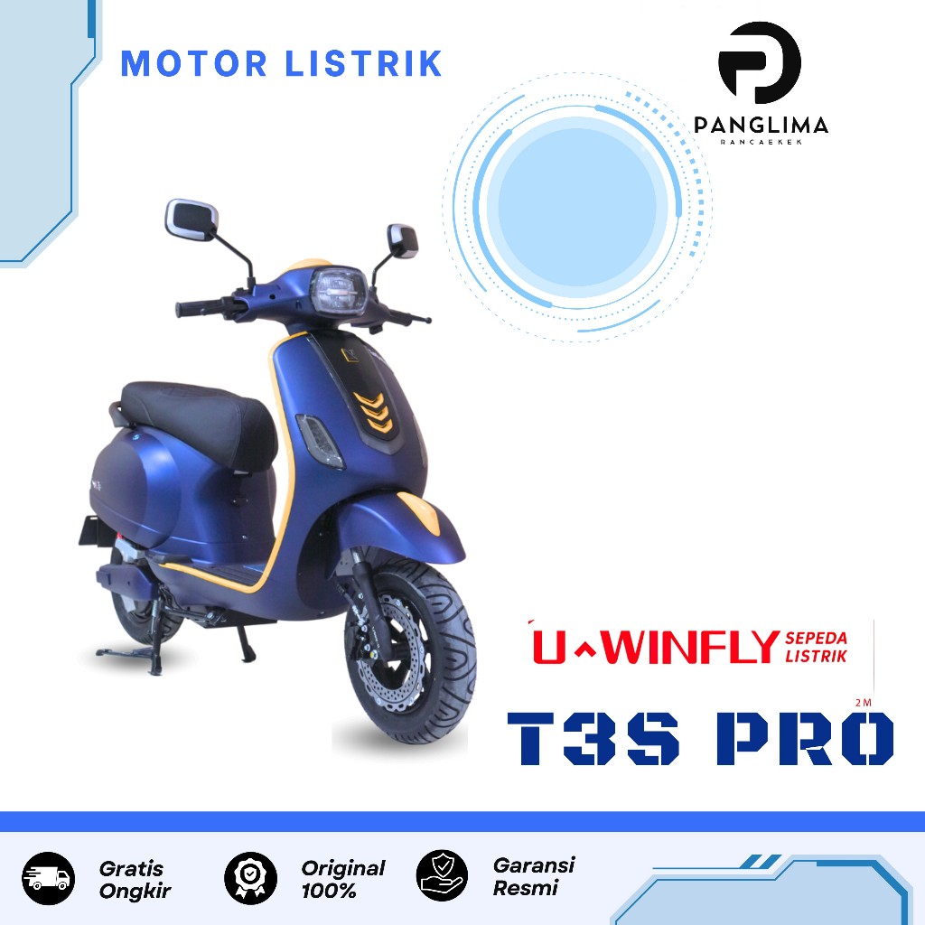Jual KIRIM INSTAN - Sepeda Motor Listrik UWINFLY T3S PRO Double Disc Brakes 1200 WATT | Shopee ...