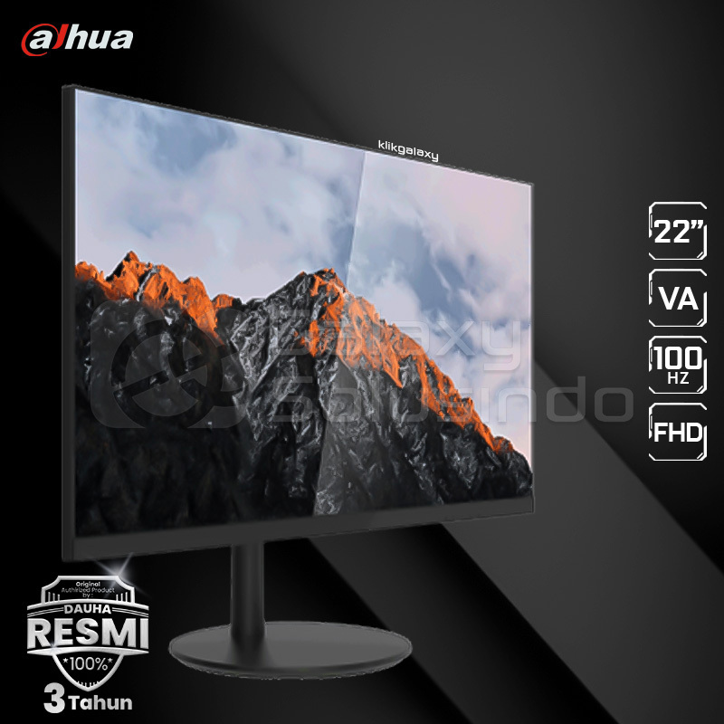 Jual DAHUA DHI-LM22-A200Y 22 Inch FHD VA 100Hz HDMI LED Monitor | Shopee Indonesia