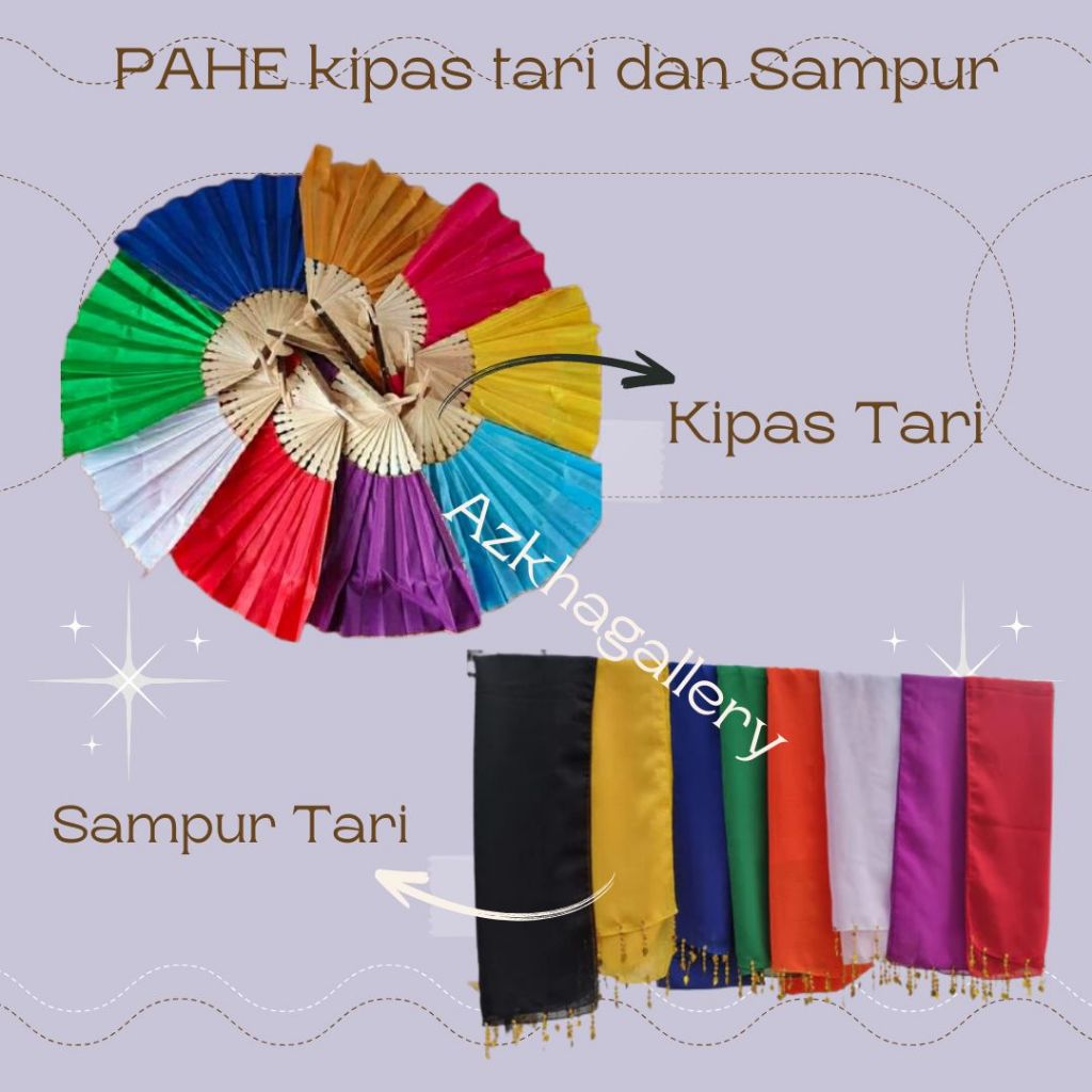 Jual Paket Hemat Kipas Tari dan sampur tari jaranan barongan tari ...