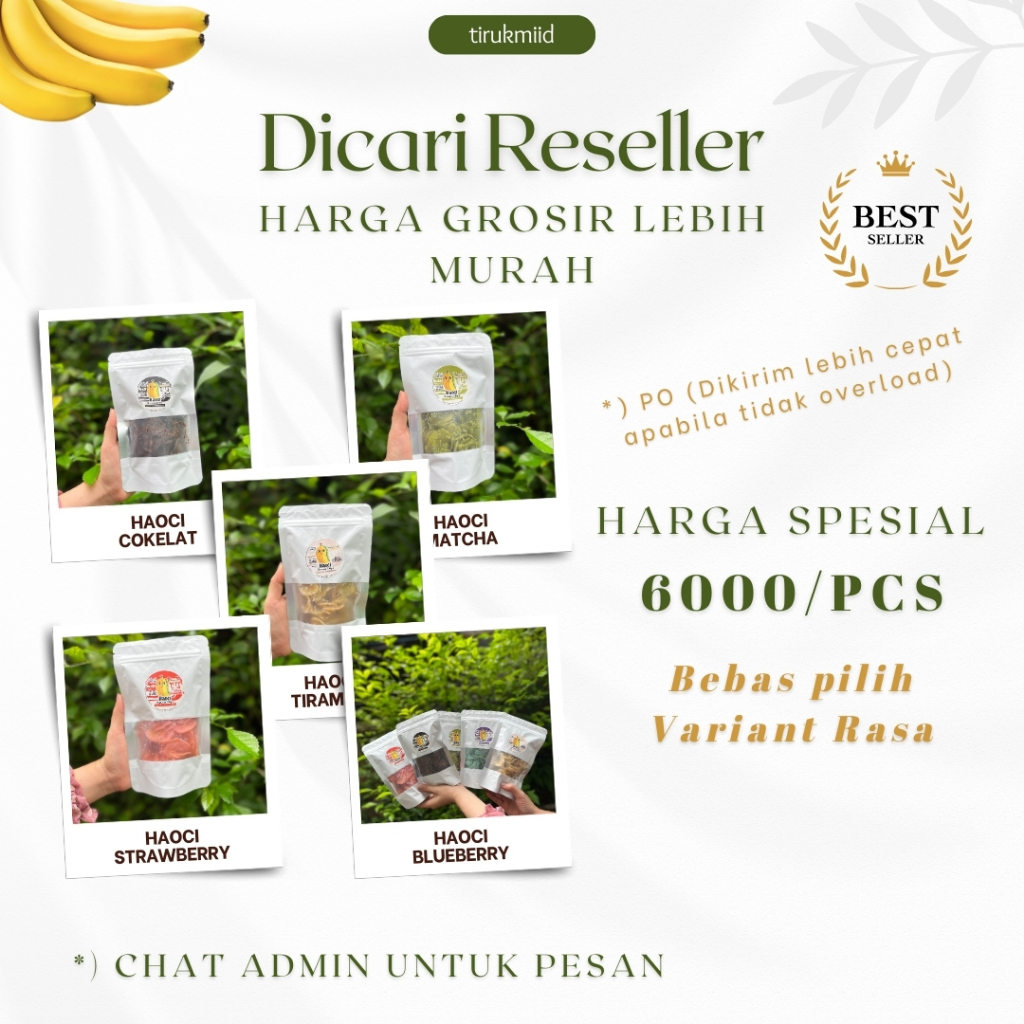 Jual [Harga Grosir] Haoci Banana Chips – Keripik Pisang Cokelat Lumer ...