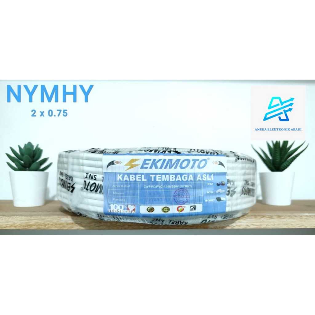 Jual Kabel Listrik Sekimoto Kabel NYMHY ukuran 0.75 / 1.5 / 2.5 / 50Y (Serabut) | Shopee Indonesia