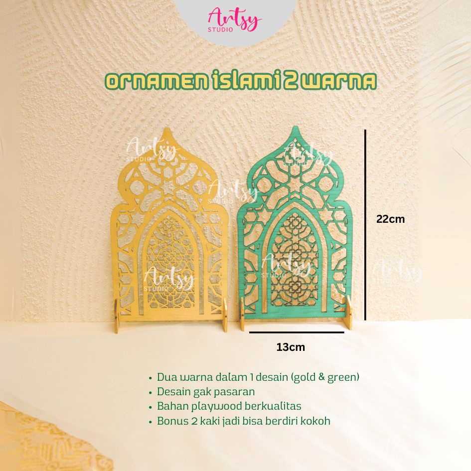 Jual ARTSY STUDIO - Ornamen Islami Kayu Props Foto Ramadhan Dekorasi ...