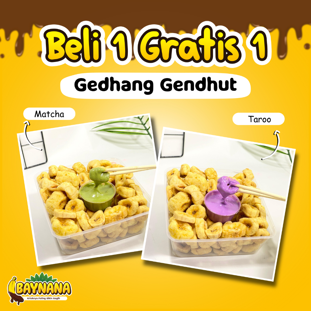 Jual Lezatoz_Genz Baynana - Gedhang Gendhut 2 Pack Pisang Crunchy ...