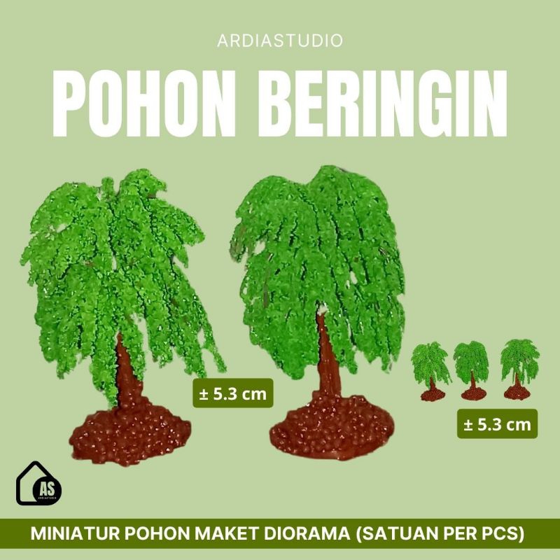 Jual maket pohon rindang hijau gantung miniatur pohon rindang busa ...