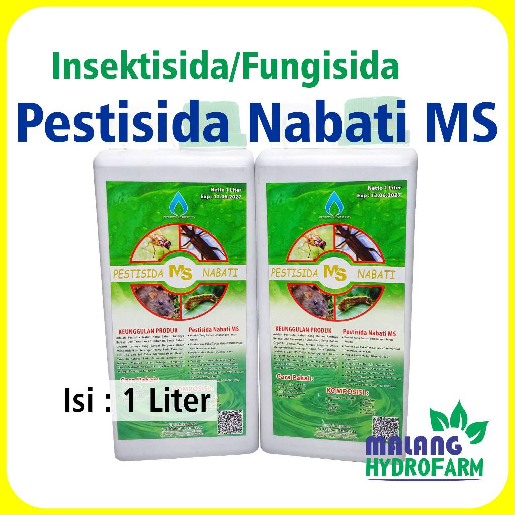 Jual Pestisida Nabati MS 1 liter Organik Cair Pembasmi Tikus Hama ...