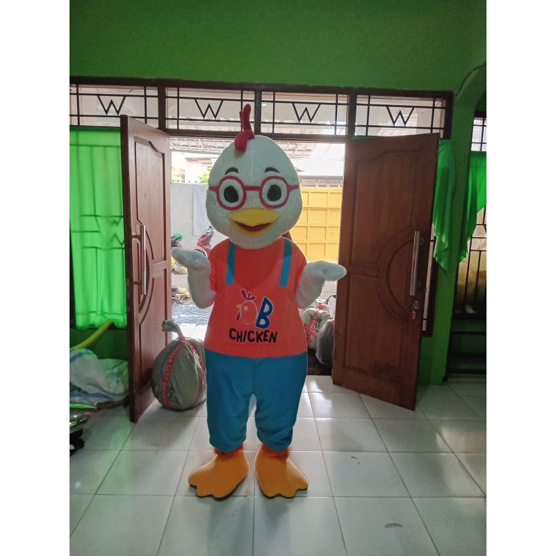 Jual Kostum badut ayam Oren biru muda | Shopee Indonesia