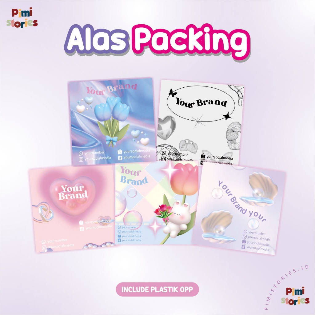 Jual [INCLUDE PLASTIK] ALAS PACKAGING ⚫ KERTAS PACKING FREEBIES ⚫ ...
