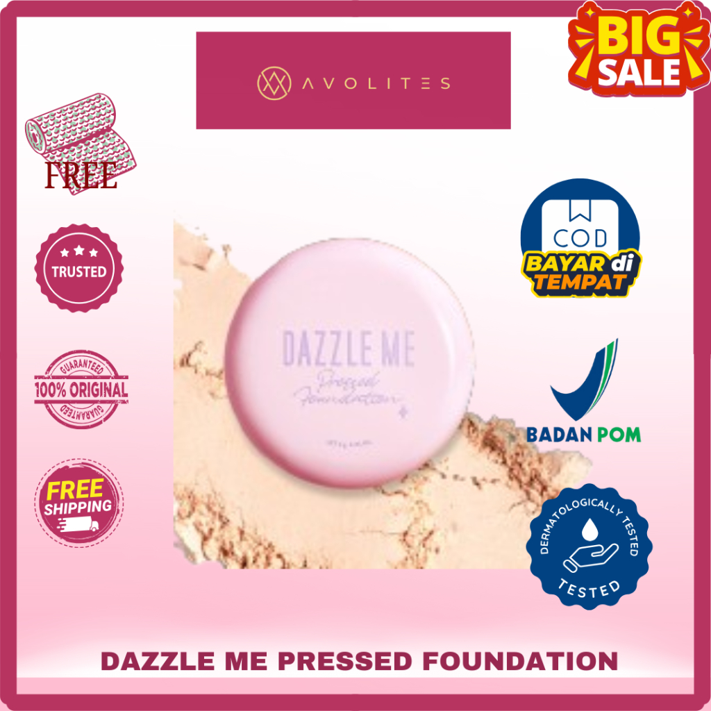 Jual DAZZLE ME Muse Pressed Foundation | Long Lasting Filter Like ...