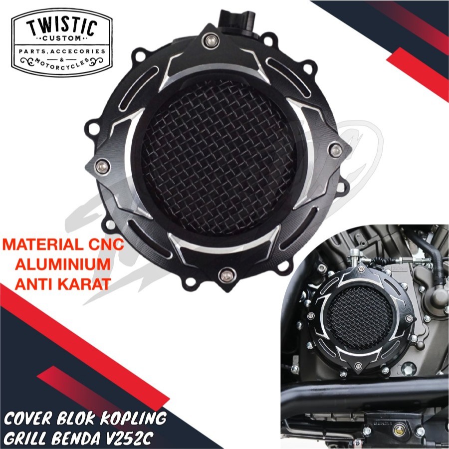 Jual Cover Mesin Blok Bak Kopling Depan Kanan CNC Grill Motor Keeway ...