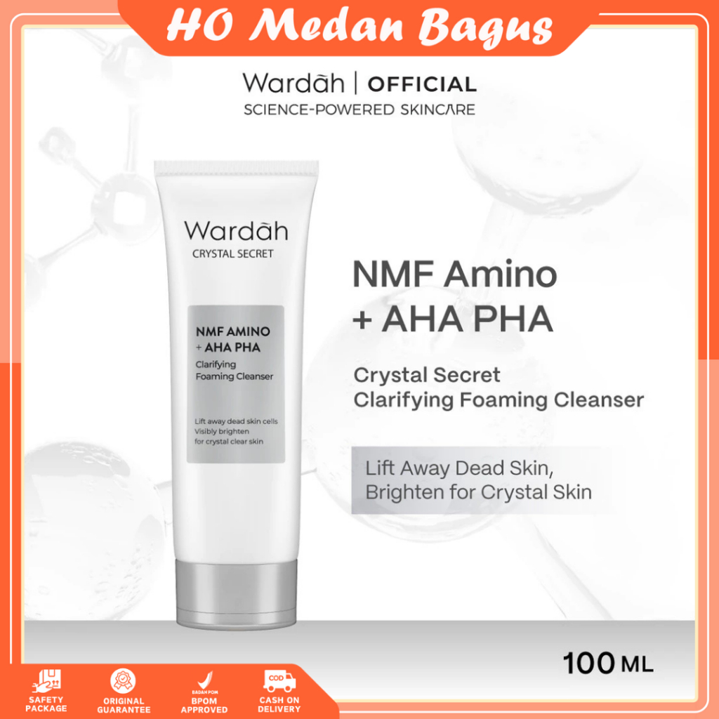 Jual Wardah Crystal Secret NMF Amino + AHA PHA Clarifying Foaming ...