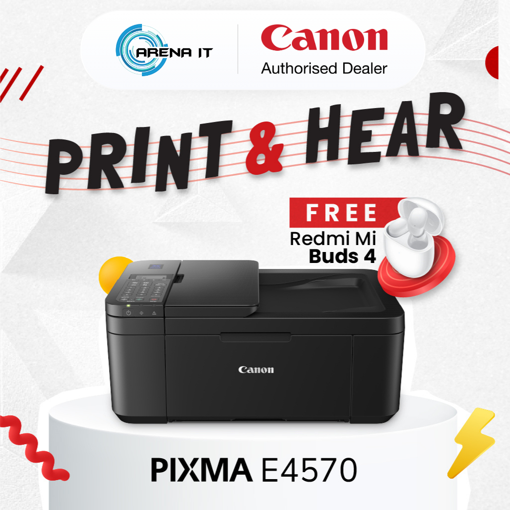 Jual Printer Inkjet CANON PIXMA E4570 - Print Scan Copy Wifi ADF Fax ...