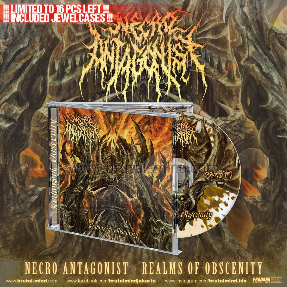 Jual CD - NECRO ANTAGONIST - Realms Of Obscenity (Splatter Version ...