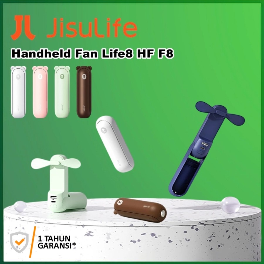Jual JisuLife Hand Fan Life8 F8 2S 2000mAh Kipas Angin Portable with Powerbank & Flashlight Life ...