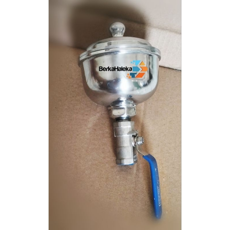 Jual Corong drat luar dan Ball valve 1/2in setrika uap boiler | Shopee ...