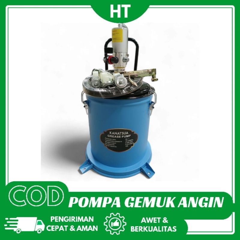 Jual POMPA GEMUK ANGIN/HIGH PRESSURE GREASE Air lubricator grease ...
