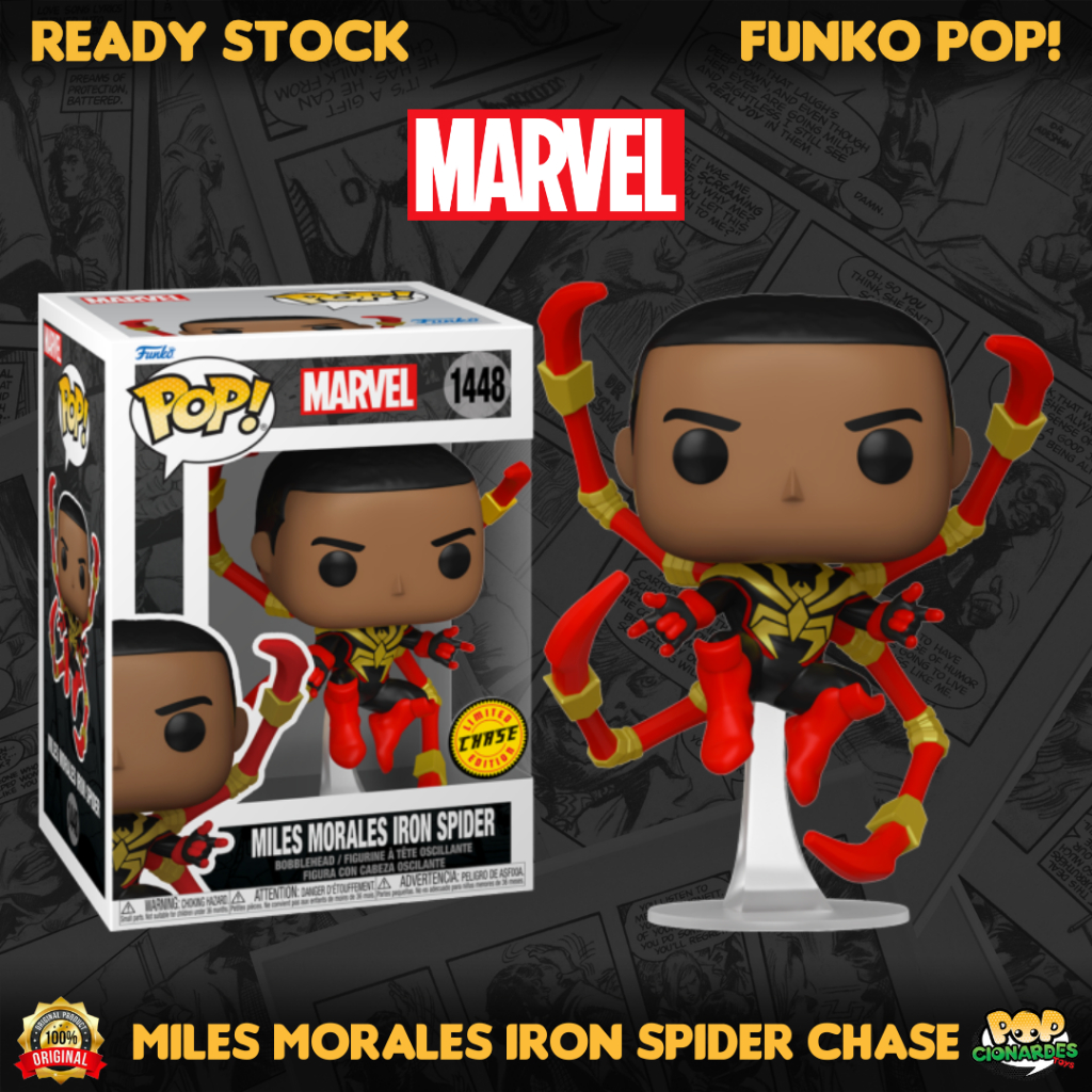 Jual Funko POP Marvel - Spiderman - Miles Morales Iron Spider Chase ...