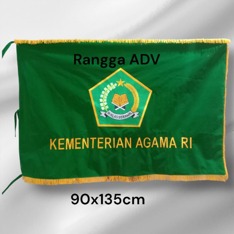 Jual bendera pataka logo 2 muka kementrian agama RI(KEMENAG) | Shopee ...