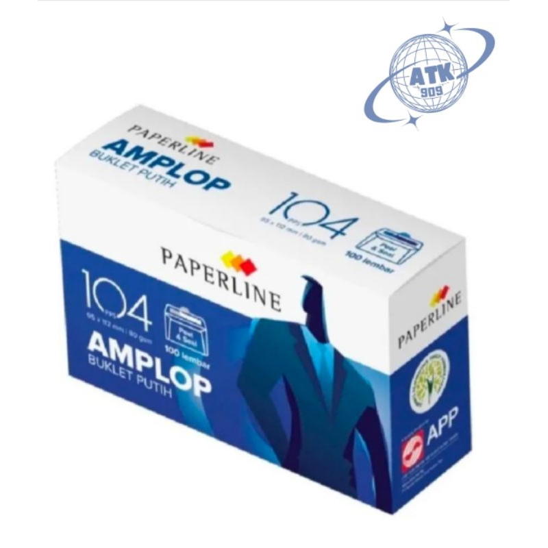 Jual Amplop Putih 104 PPS / Paper Line 1 Pack Isi 100 pcs | Shopee ...