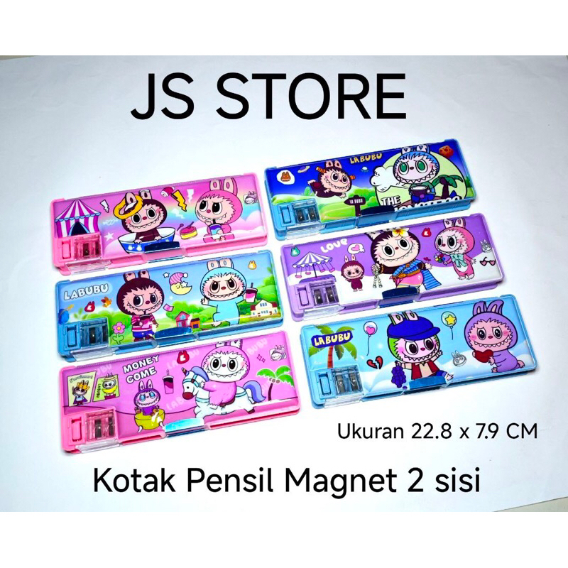 Jual Kotak Tempat Pensil Labubu / Kotak Pensil Magnet 2 Sisi Labubu ...