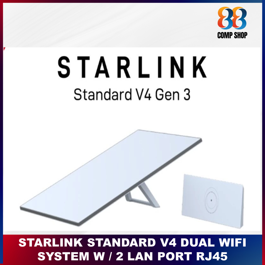 Jual STARLINK STANDARD V4 Dual WIFI System W/ 2 LAN PORT RJ45 | Shopee ...